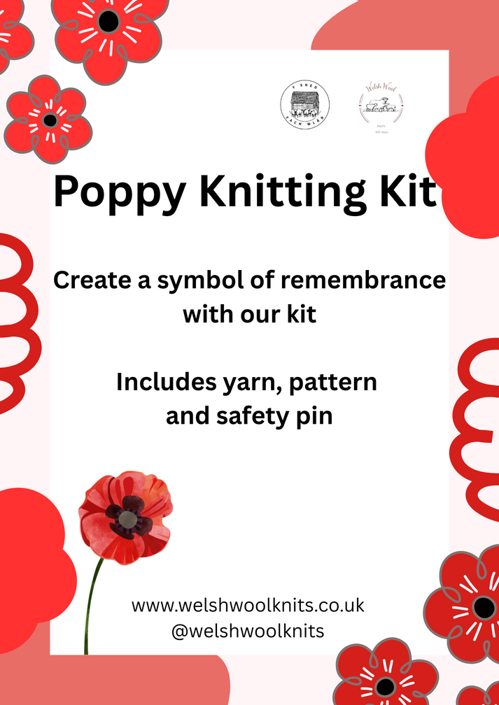 Poppy Knitting Kit – Welsh Wool Knits